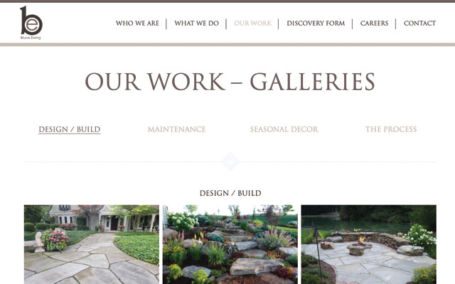 BRUCE EWING LANDSCAPING WEBSITE - Fort Wayne Web Design :: EH Design ...
